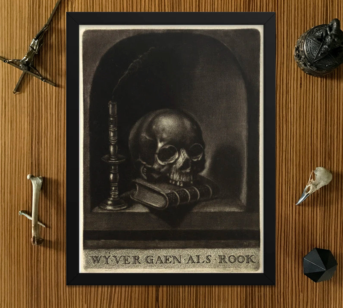 Allegory of Transience Framed Poster – Dark Art and Craft
