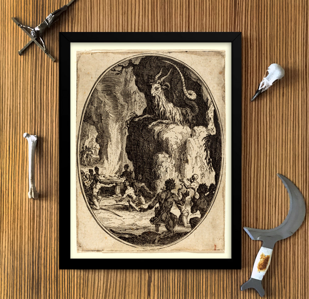 The Cult of the Demon Jacques Callot Framed Poster – Dark Art and Craft