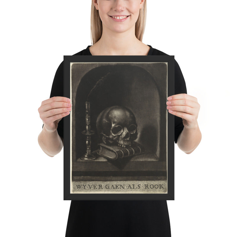 Allegory of Transience Framed Poster – Dark Art and Craft