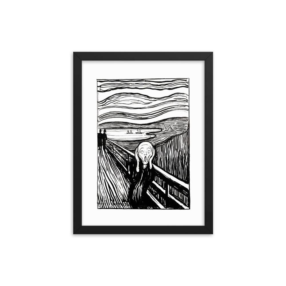 The Scream Edvard Munch Framed Poster – Dark Art and Craft