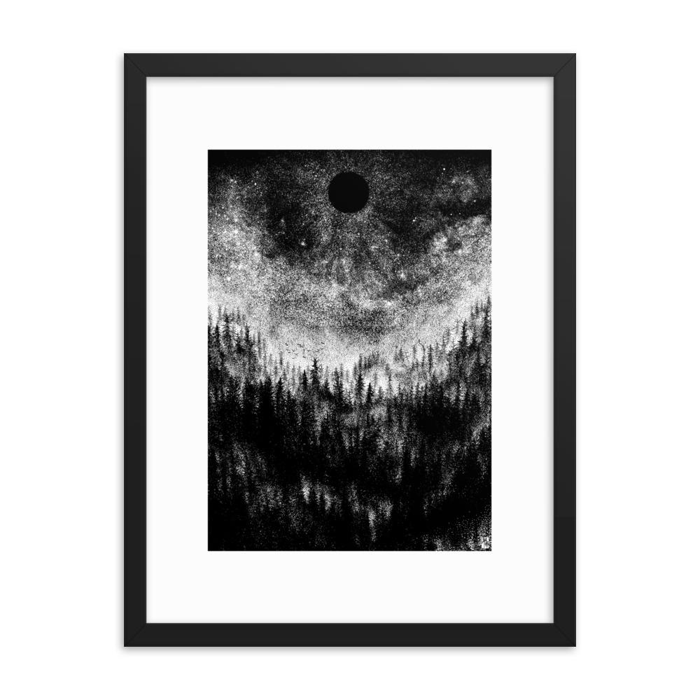 As Darkness Falls Altar of Sorrow Framed Art Poster – Dark Art and Craft
