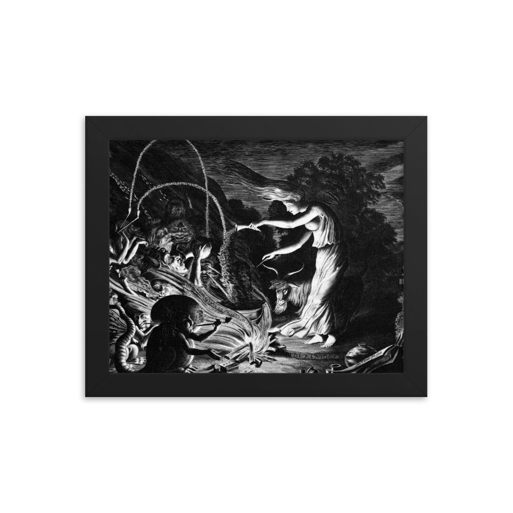 The Witch (Night Piece) Framed poster – Dark Art and Craft