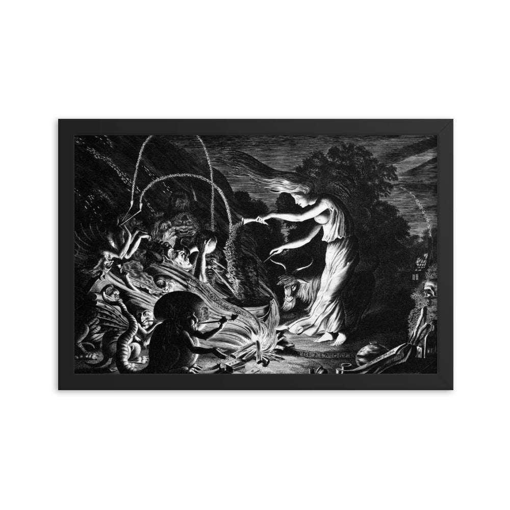 The Witch (Night Piece) Framed poster – Dark Art and Craft