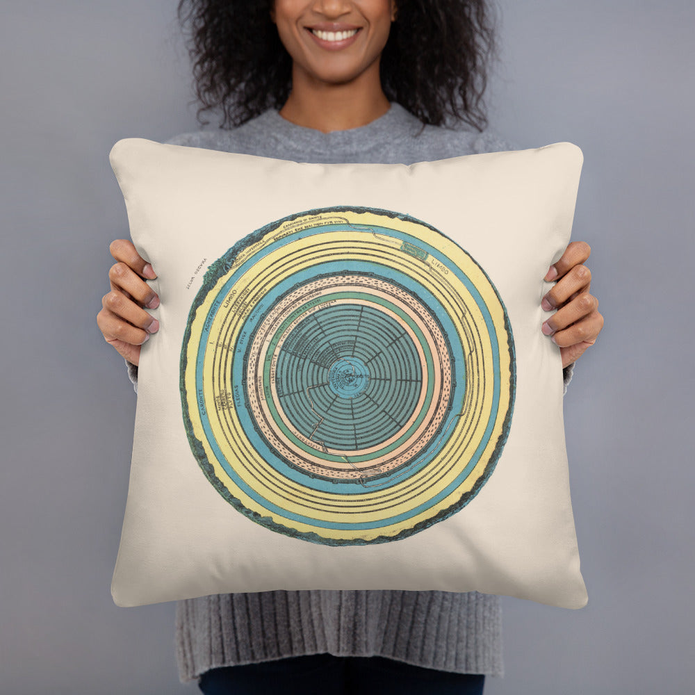 Map of Hell Pillow – Dark Art and Craft