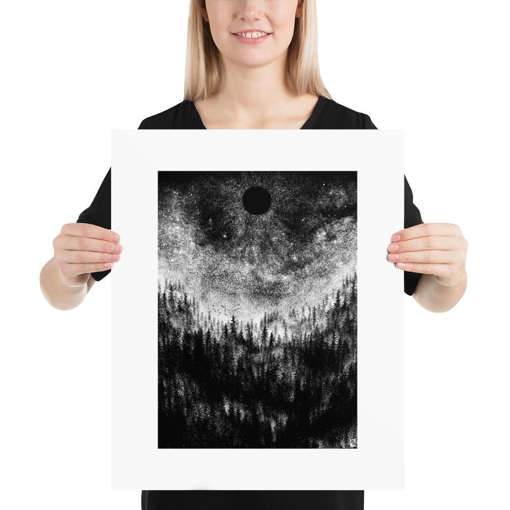As Darkness Falls Altar of Sorrow Art Poster Print – Dark Art and Craft